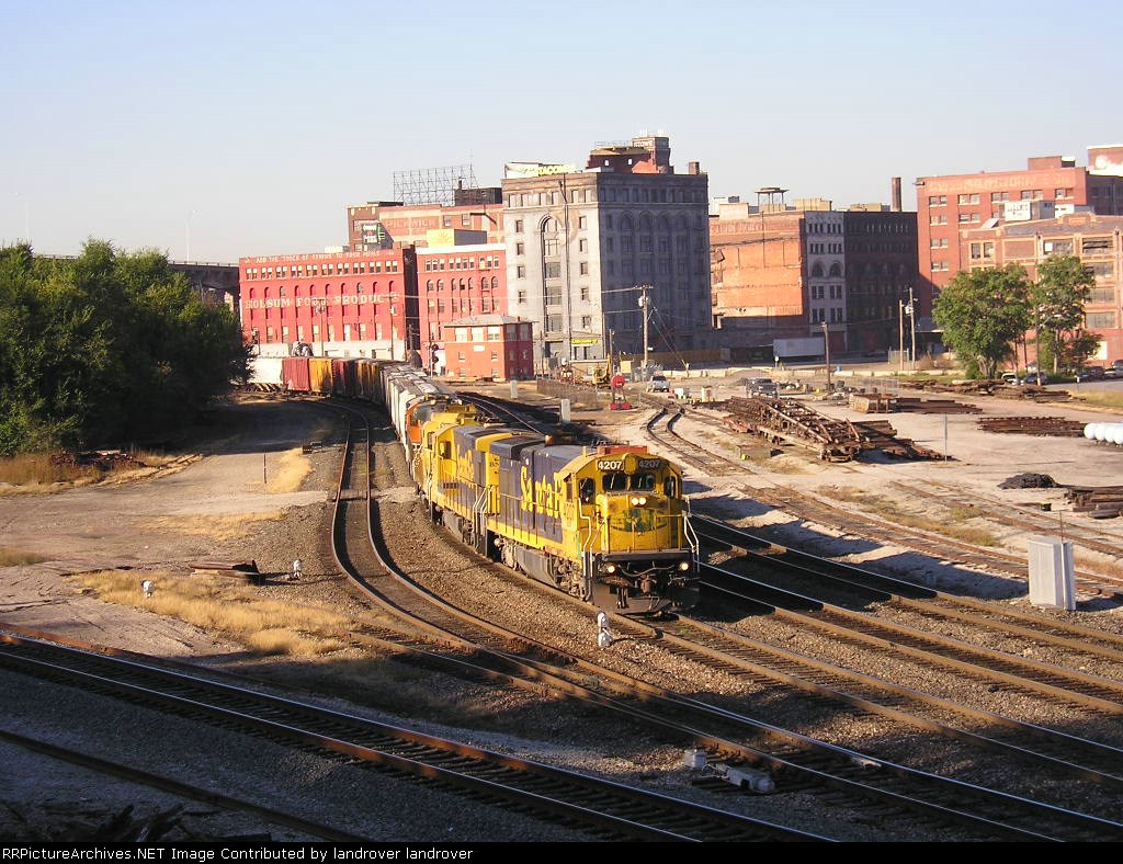 BNSF 4207 On A Local To UP"s Yard In KCS